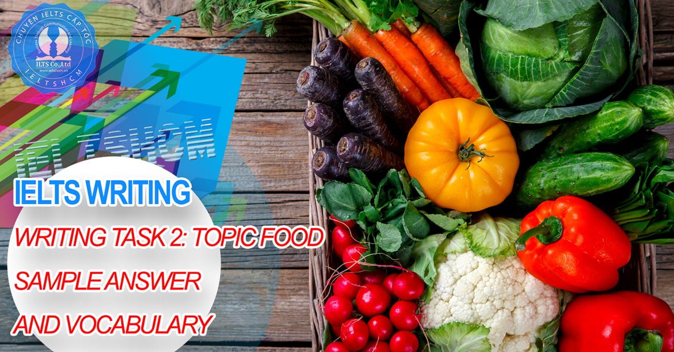 IELTS Writing: Bài mẫu Writing Task 2, một số từ vựng chủ đề Food
